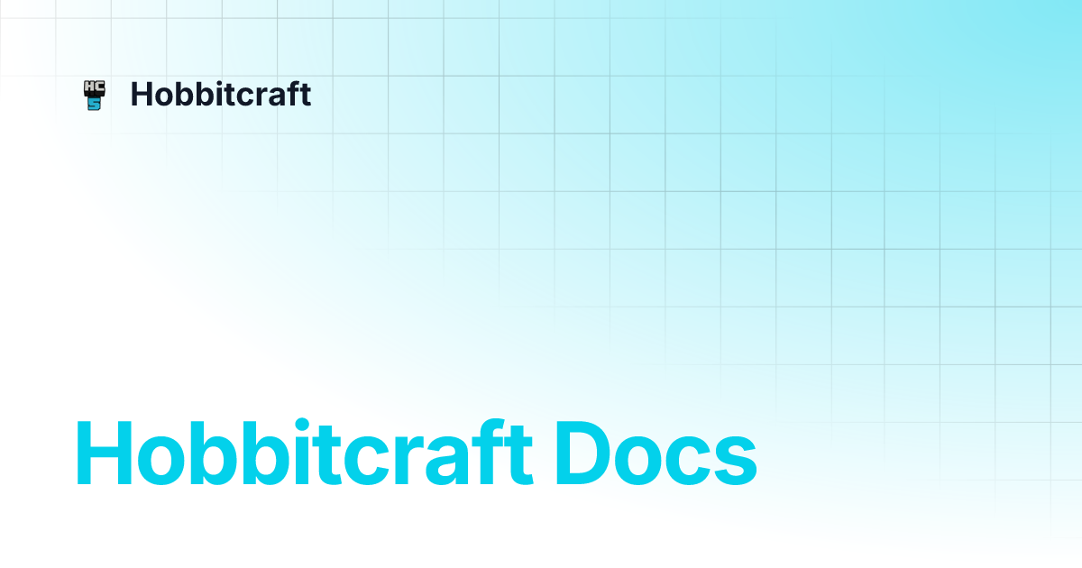 Hobbitcraft Docs | Hobbitcraft